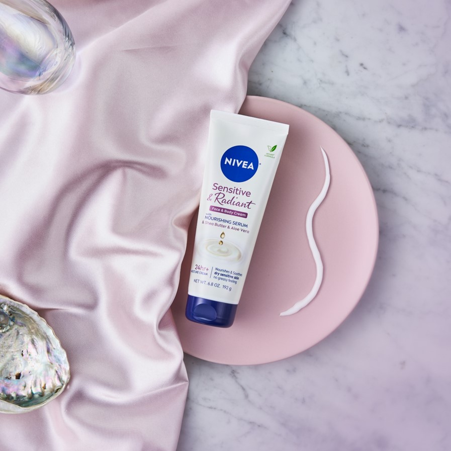 NIVEA Sensitive & Radiant Face and Body Cream - Free Samples, Reviews | PINCHme