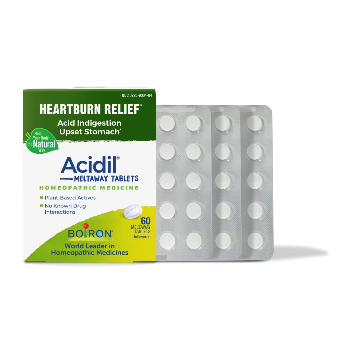 Acidil® Meltaway Tablets - Homeopathic Medicine for Heartburn, Acid ...