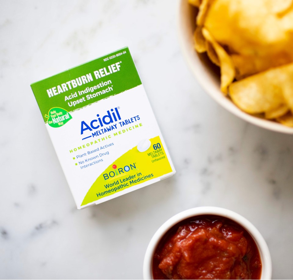 Acidil® Meltaway Tablets - Homeopathic Medicine for Heartburn, Acid ...